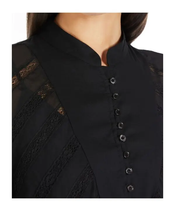 Max Mara Flared Hem Mini Dress With Lace Detail