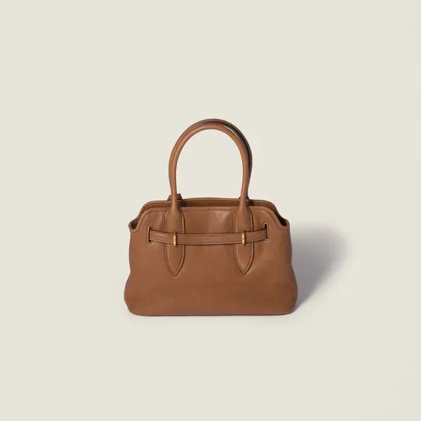 Miu Miu Aventure Nappa Leather Bag - Oak