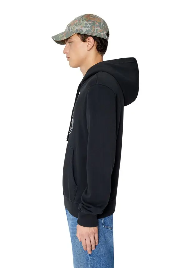 DIESEL® Embroidered Logo Drawstring Hoodie