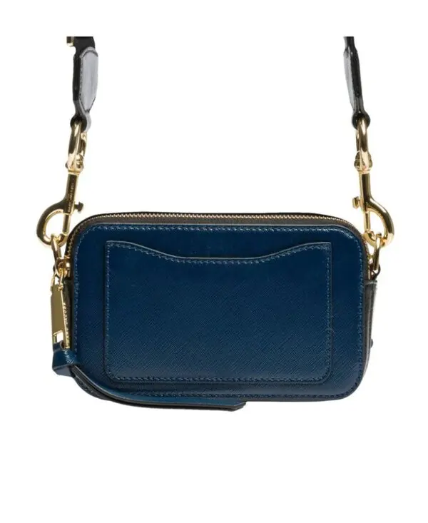 Marc Jacobs Logo Strap Snapshot Crossbody Bag - Blue