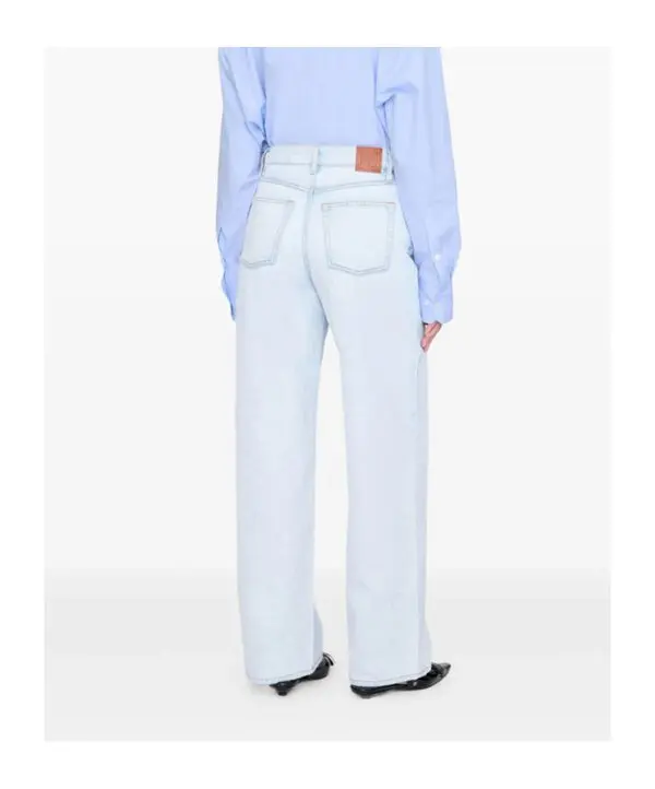 ANINE BING Manon High Waist Wide-leg Jeans - Light Denim