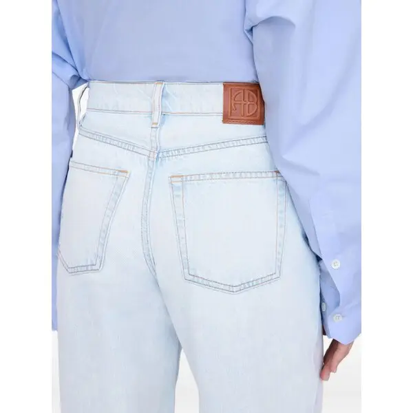 ANINE BING Manon High Waist Wide-leg Jeans - Light Denim