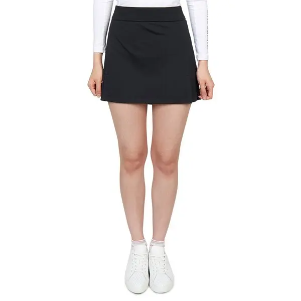 J. Lindeberg A-line Mini Skirt With Elastic Waistband - Black