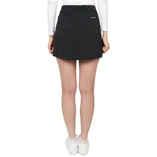 J. Lindeberg A-line Mini Skirt With Elastic Waistband - Black