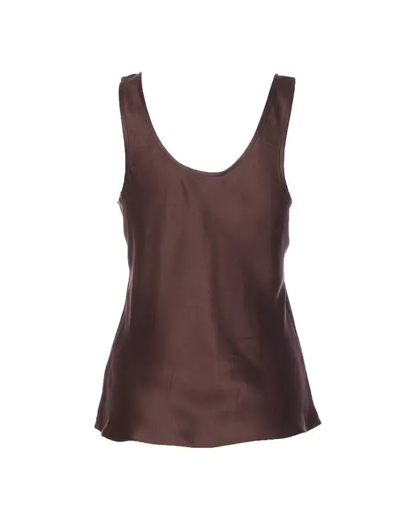 ANINE BING Lea Sleeveless Top - Brown
