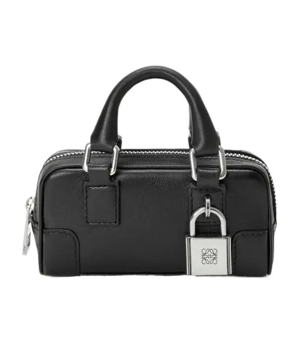 Loewe Nano Amazona Padlock Clutch Bag - Black