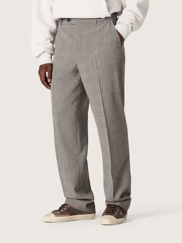GOLDEN GOOSE Checked Slim-fit Pants