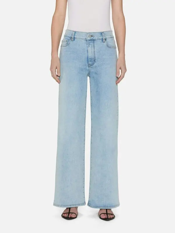 FRAME A Le Slim Palazzo Jeans - Blue