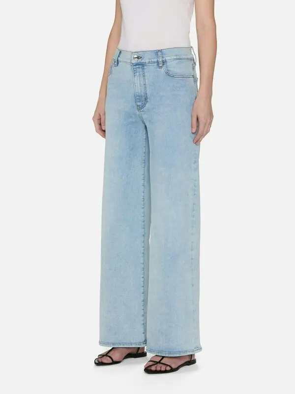 FRAME A Le Slim Palazzo Jeans - Blue