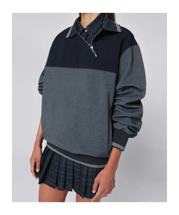 Miu Miu Two-toned Polo Sweatshirt
