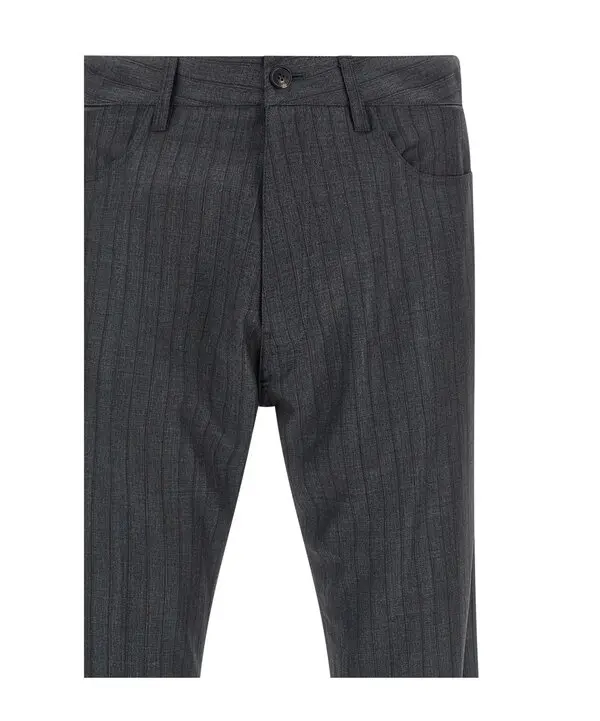 Balenciaga Pinstriped Tailored Trousers - Black