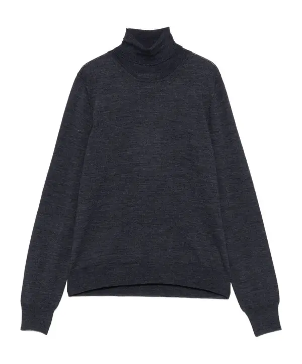 MAISON MARGIELA Turtleneck Knitted Jumper - Blue