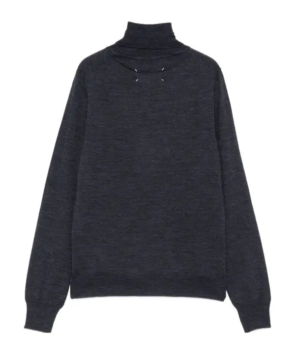 MAISON MARGIELA Turtleneck Knitted Jumper - Blue
