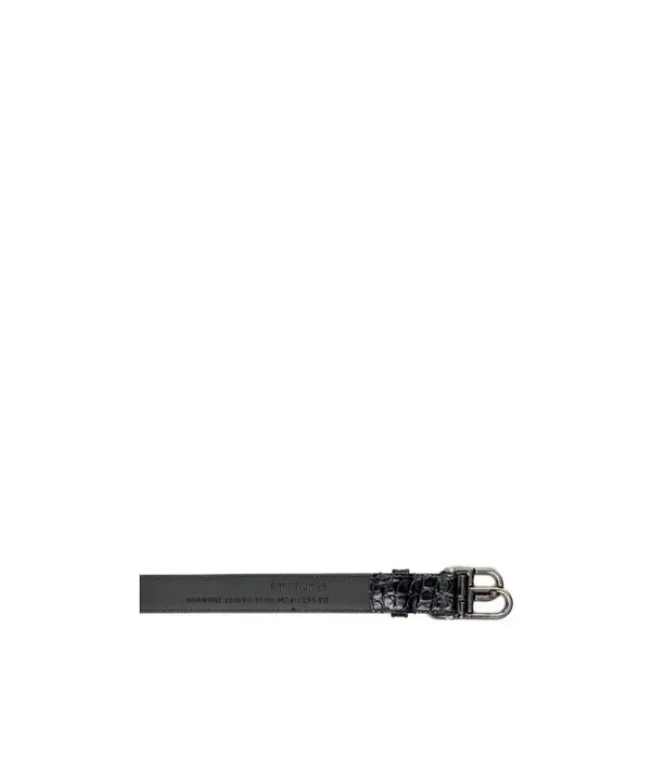 Balenciaga Logo Buckle Leather Belt