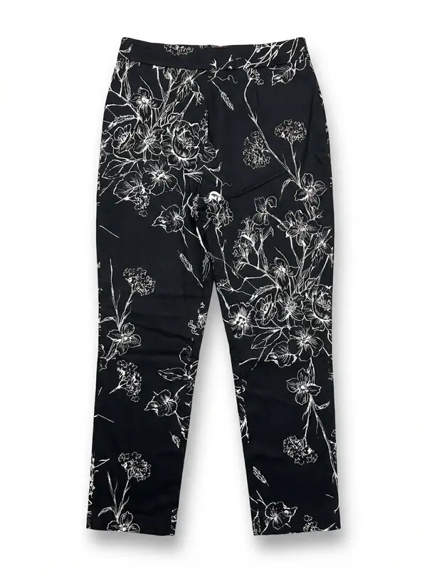 Max Mara Graphic Print Casual Pants - Black
