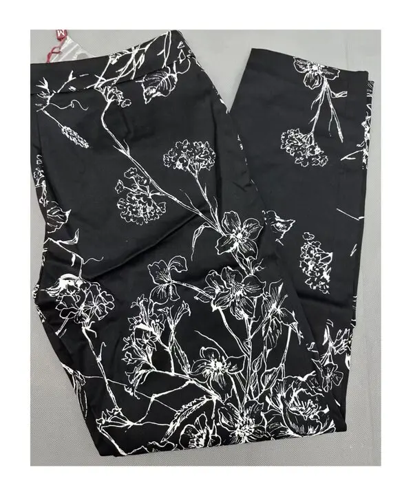 Max Mara Graphic Print Casual Pants - Black