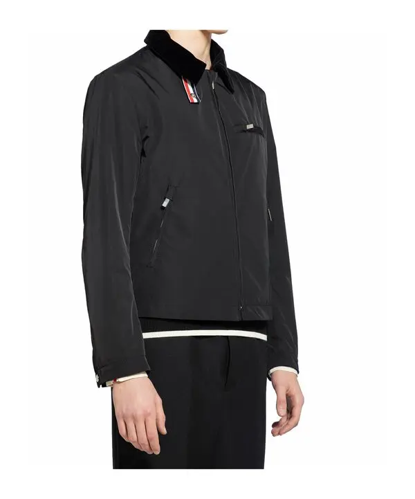 Thom Browne Rwb Stripe Zip-up Padded Jacket