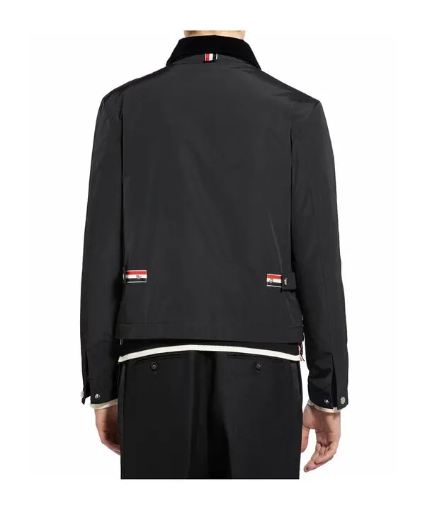 Thom Browne Rwb Stripe Zip-up Padded Jacket