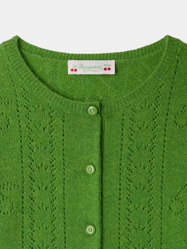 Bonpoint Cashmere Cable-knit Cardigan