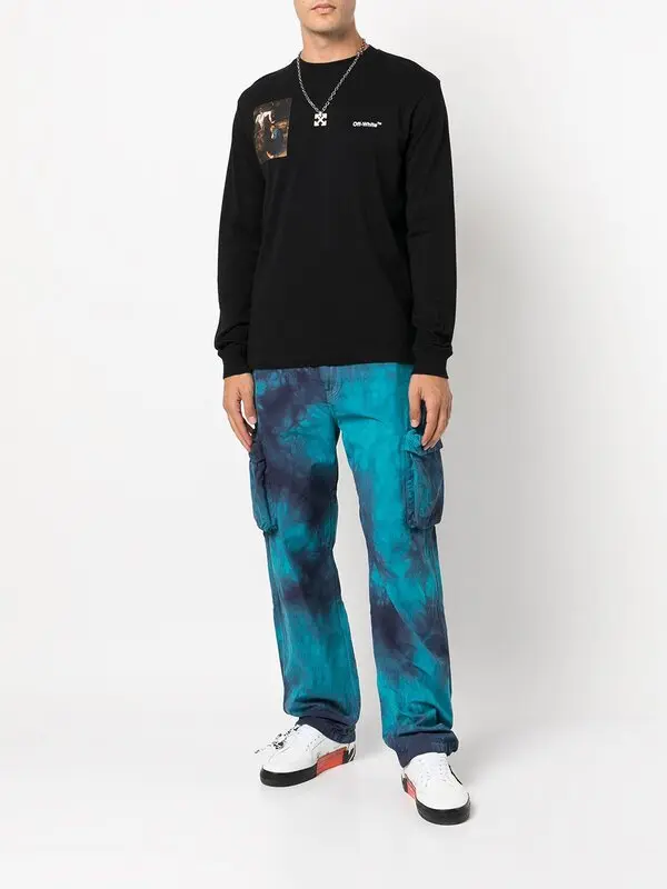 Off-White Caravaggio Print Cotton Sweatshirt