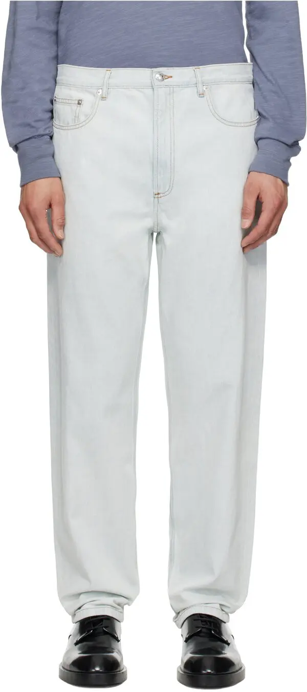 A.p.c. Martin Straight Leg Jeans - Washed Indigo