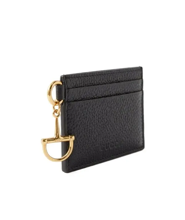 Gucci Half Horsebit Card Case - Black
