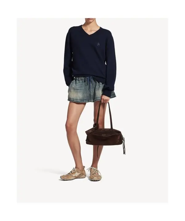 Balenciaga Carrie Small Bowling Bag - Black