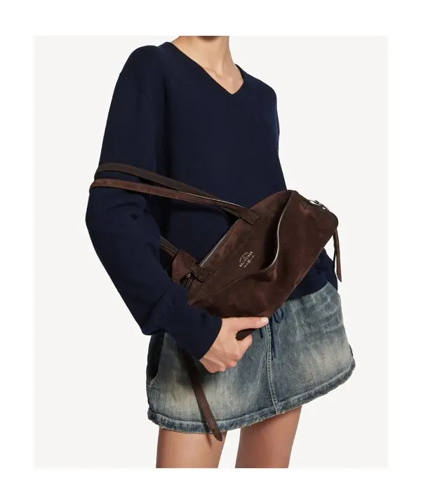 Balenciaga Carrie Small Bowling Bag - Black