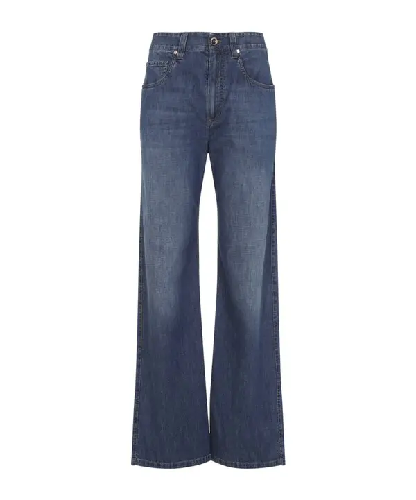 Brunello Cucinelli Boyfriend Jeans - Blue