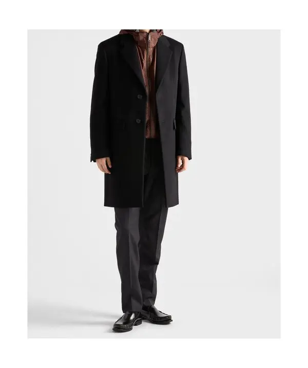 Prada Reversible Zipped Hooded Jacket - Cocoa Brown/iron Gray