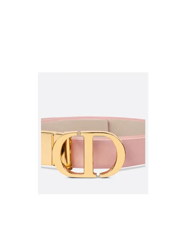 Dior 30 Montaigne Reversible Belt - Nude