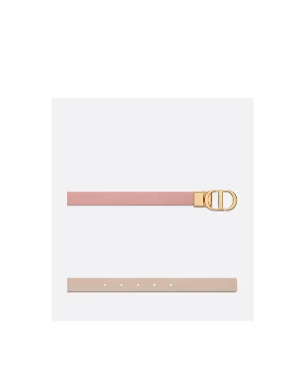 Dior 30 Montaigne Reversible Belt - Nude