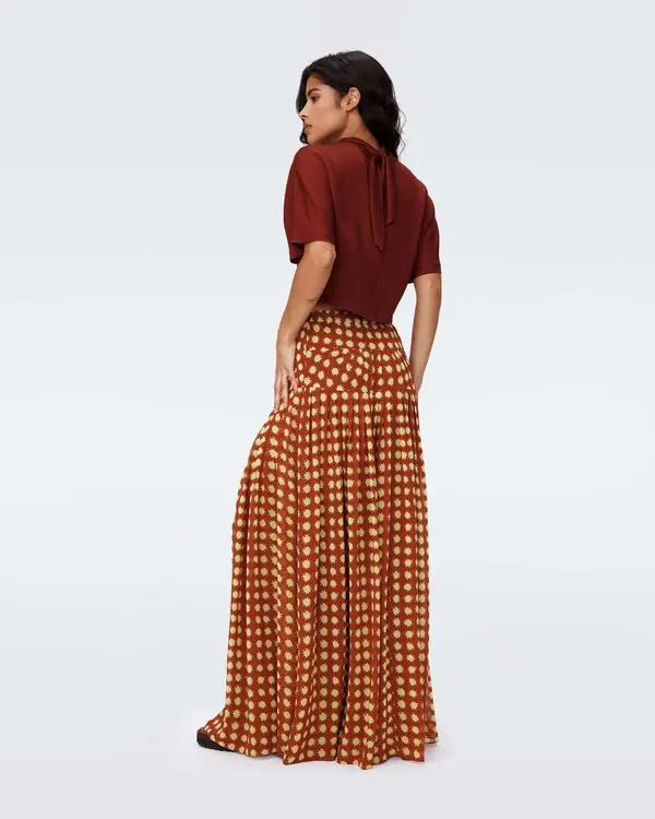 Diane Von Furstenberg Graphic Print Maxi Skirt
