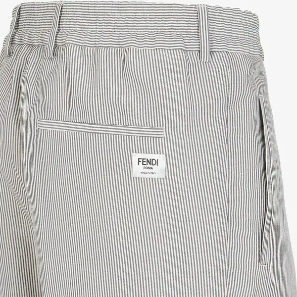 Fendi Pinstripe Pleated Trousers