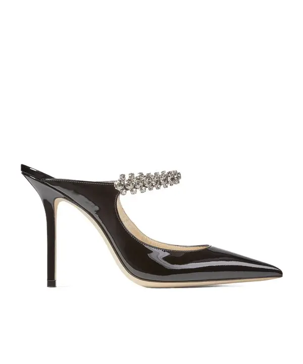 JIMMY CHOO Crystal-strap Pointed Mules