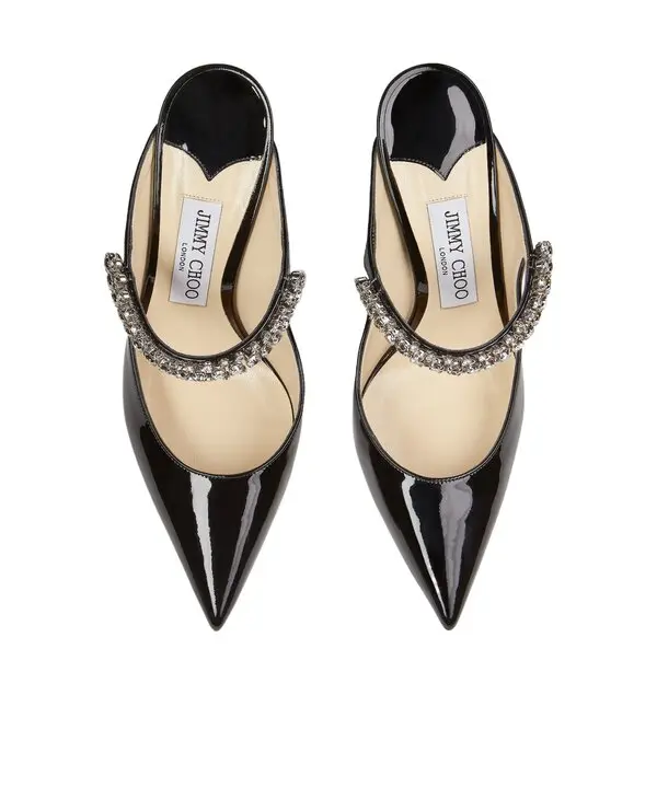 JIMMY CHOO Crystal-strap Pointed Mules