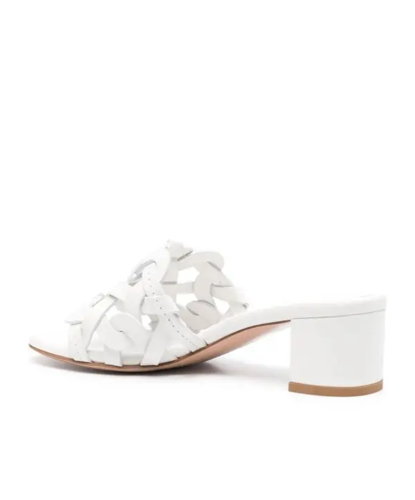 GIANVITO ROSSI Round Toe Block Heel Sandals