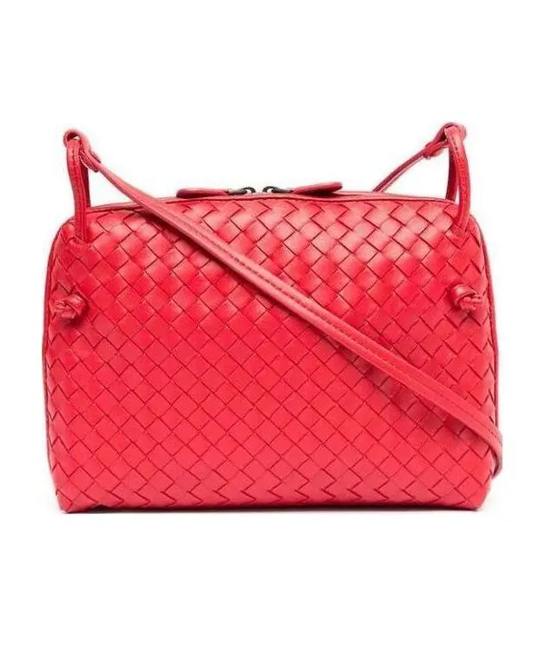 Bottega Veneta Knotted Cross-body Bag - Red