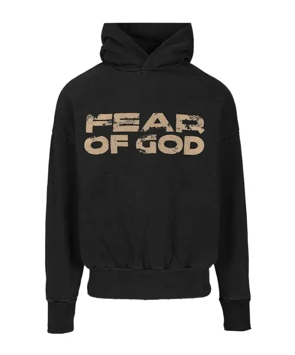Fear Of God Logo Printed Hoodie