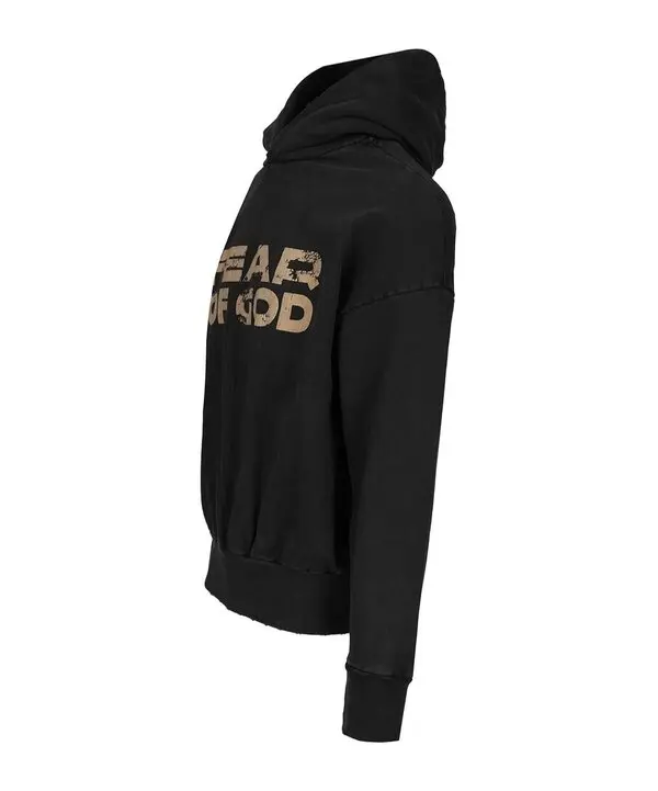 Fear Of God Logo Printed Hoodie