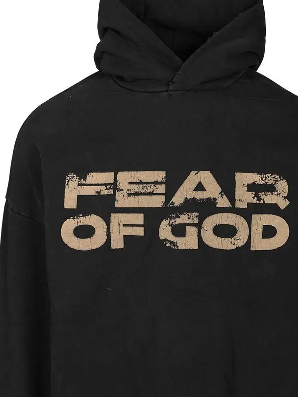 Fear Of God Logo Printed Hoodie