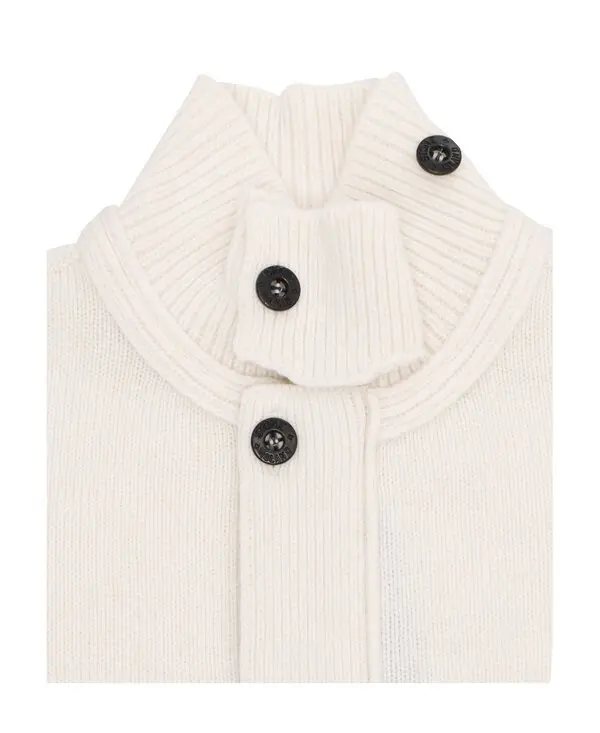 Stone Island Compass Motif Knitted Jacket