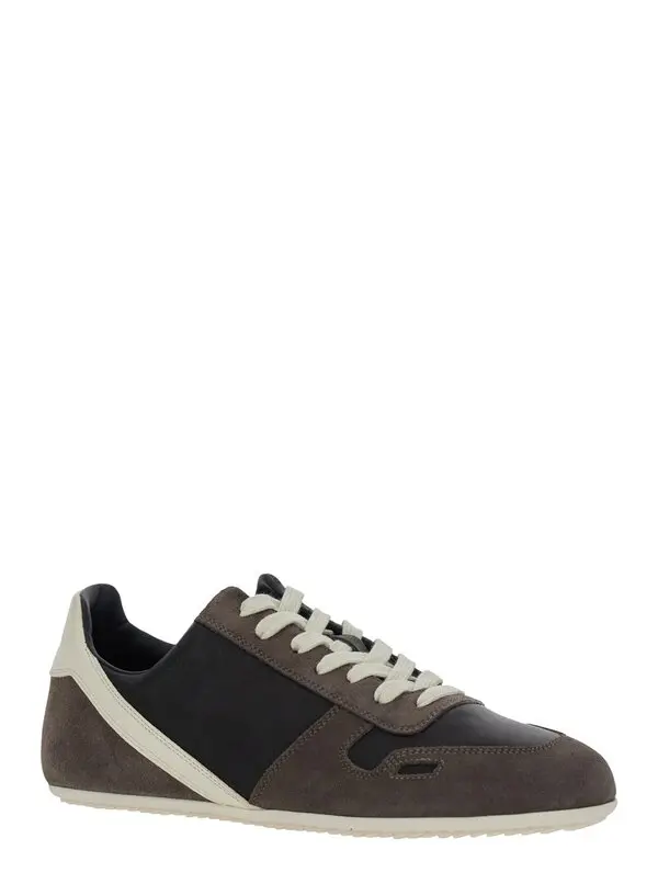 Rick Owens Concordians Minimal 'dark Dustmilk' Sneakers - Black