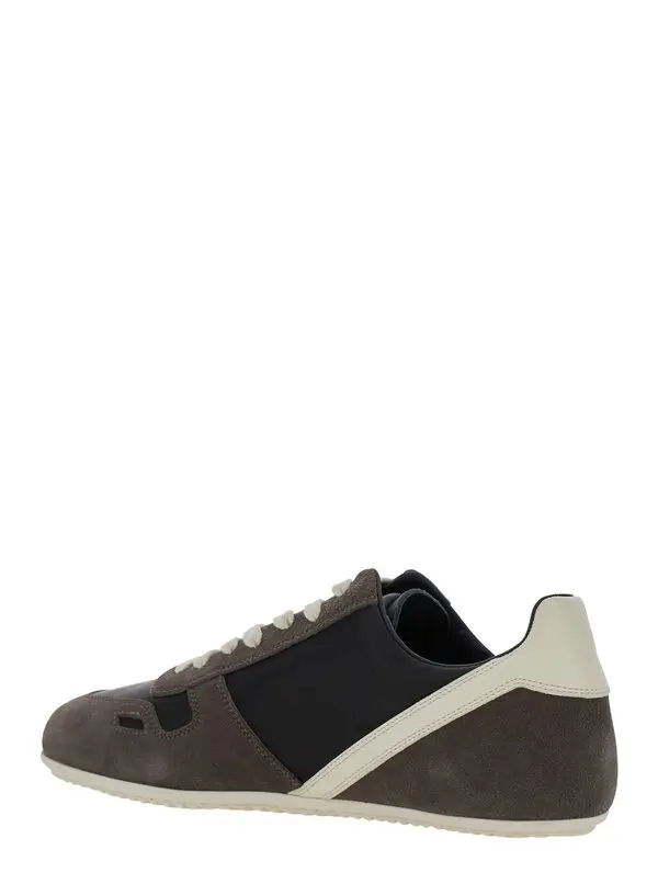 Rick Owens Concordians Minimal 'dark Dustmilk' Sneakers - Black