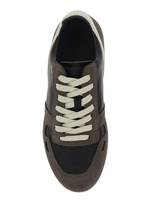 Rick Owens Concordians Minimal 'dark Dustmilk' Sneakers - Black