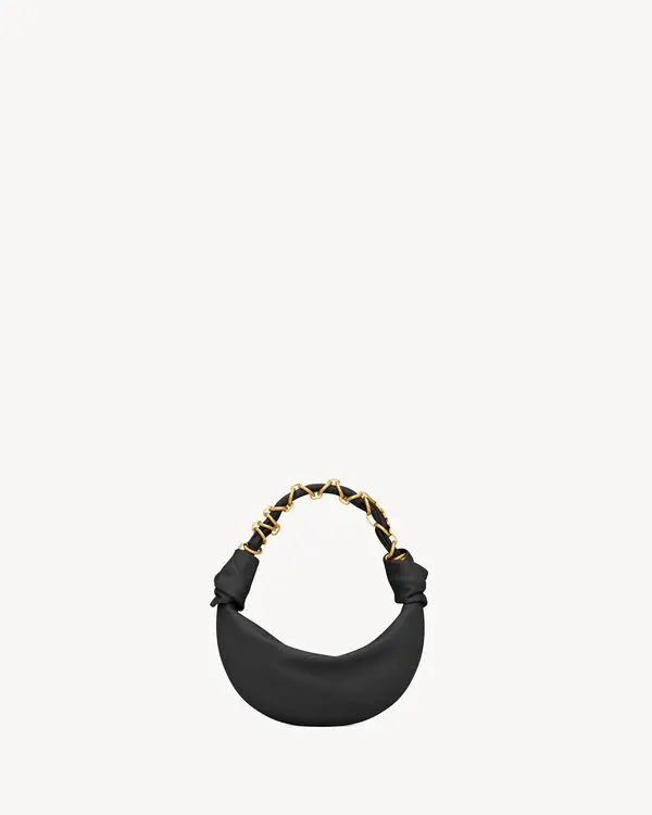 Saint Laurent Amalia Mini Hobo Bag - Black