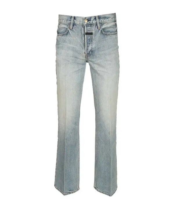 Fear Of God Logo Patch Flared Jeans