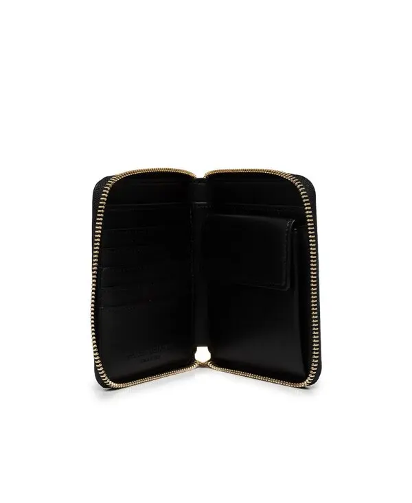 Stella McCartney Logo Detailed Zip-up Card Holder - Black