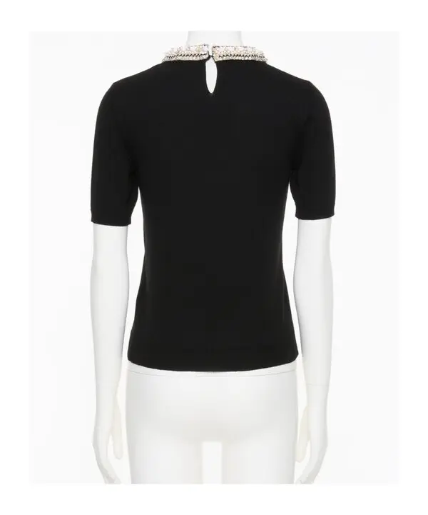 Valentino Garavani Embellished Crewneck Knitted Top