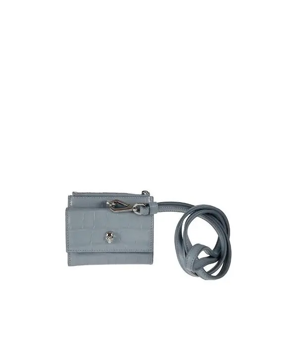 Alexander McQueen Logo Card Bag - Gray